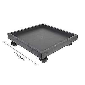 Holibanna Plant Stroller Plant Caddy Plant Caddy Movable Flower Pot Stand Square Flower Pot Mover Plastic Planter Pallet Dolly Caster with Wheels for Indoor Outdoor Resin Plant Pots Tray Food Tray