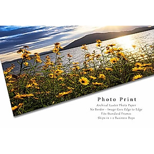 Wichita Mountains Photography Print (Not Framed) Picture of Mount Scott and Lake Lawtonka on Autumn Evening in Oklahoma Landscape Wall Art Nature Decor (40" x 60")