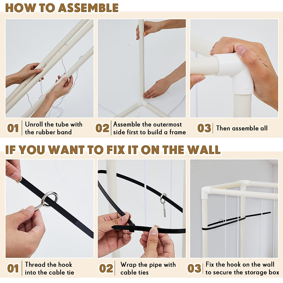 Stuffed Animal Storage Standing Storage Organizer Display Large Stuffed Animal Holder Plush Toy Storage for Kids Room Playroom Bedroom Nursery, Easy to Assemble PVC