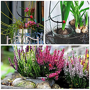 Mudder 90 Pieces Irrigation Drip Support Stakes for 1/4 Inch Pipe Universal Drip Tubing Hold Stakes Plastic Drip Hose Stakes for Irrigation, Greenhouse, Garden, Vegetable Flower Beds Herbs Growing