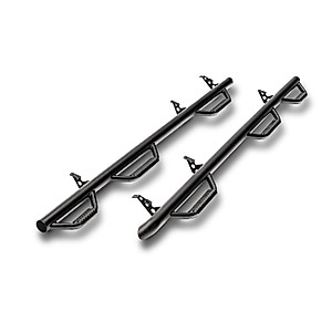 N-Fab Nerf Steps | Textured Black, Wheel-to-Wheel w/ Bed Access | D0289QC-6-TX | Fits 2002-2008 Dodge RAM 1500, 2002-2009 2500/3500 Quad Cab 6.4' Standard Bed, SRW/DRW Gas/Diesel