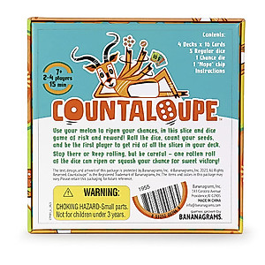 Bananagrams Countaloupe: Slice and Dice STEM Game for Kids Age 7+