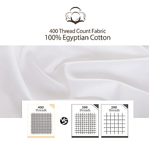 Body Pillow Cover Long Pillow Case,100% Egyptian Cotton Bed Pillow Protector with Zipper,400 Thread Count Cooling Full Body Pillowcase for Adults 20x54 Inches (1 Pack,White)