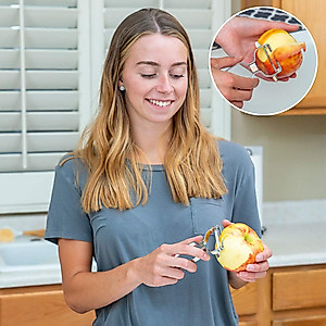 Vegetable Peeler Stainless Steel for Kitchen - Y Peeler Safe to Use, Veggie Potato Fruit Carrot Cucumber Peeler, Easy to Peel and Clean