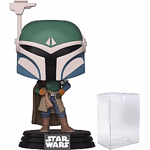POP Star Wars: The Mandalorian - Covert Mandalorian Funko Pop Vinyl Figure (Bundled with Compatible Pop Box Protector Case), Multicolored, 3.75 inches