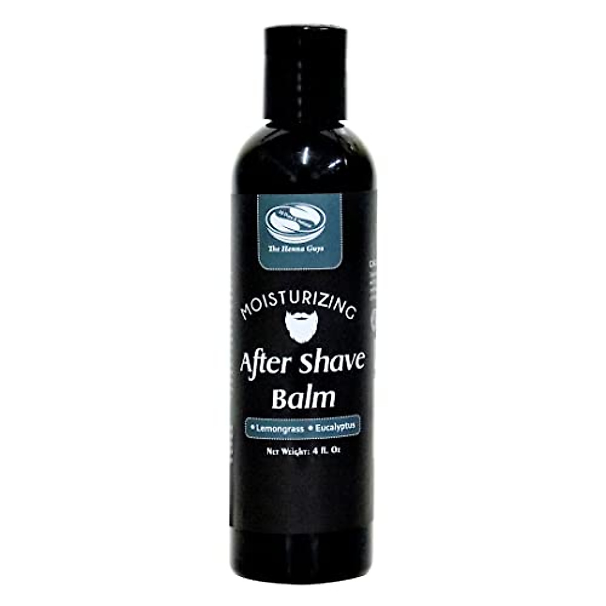 The Henna Guys 4 fl. Oz Lemongrass & Eucalyptus Aftershave Balm, Excellent Aftershave Lotion, Soothes and Moisturizes After Shaving. Takes away Dryness