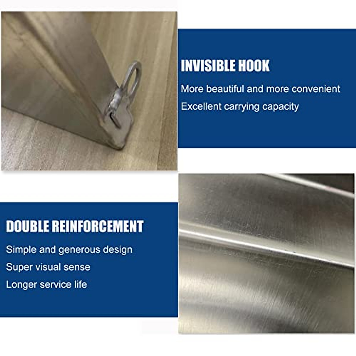 GagalU Wall Mount Utility Sink Commercial Hand Washing Basin, Stainless Steel Prep/Bar Sinks with 2 Faucet, Heavy Duty Large Kitchen Sink Laundry Station Mop Sink, for Restaurant/School/Hospital