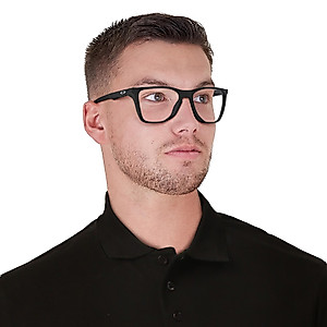 Oakley Men's Ox8058 The Cut Square Prescription Eyewear Frames, Satin Black/Demo Lens, 56 mm