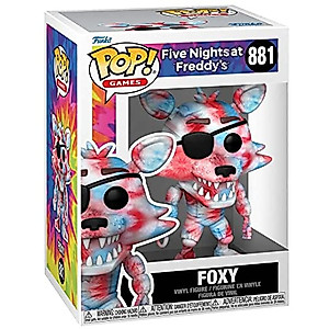 POP Five Nights at Freddy's - Tie Dye Foxy Funko Vinyl Figure (Bundled with Compatible Box Protector Case), Multicolor, 3.75 inches