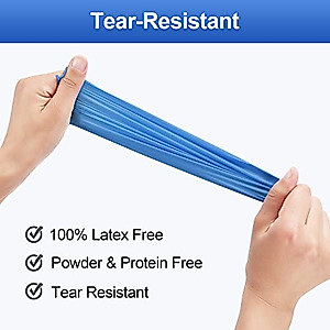 Schneider Blue Vinyl Synthetic Exam Gloves, Small, Case of 1000, 4-mil, Powder-Free, Latex-Free, Non-Sterile, Disposable Gloves