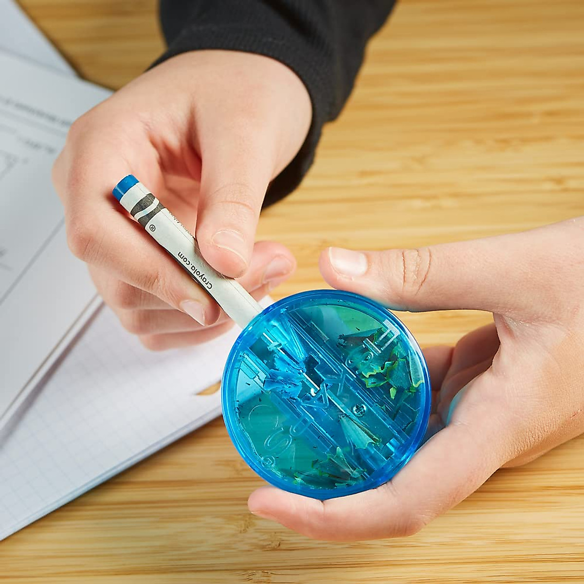 Fiskars 12-95854J Back to School Supplies Deluxe Double Pencil Sharpener, Color Received May Vary