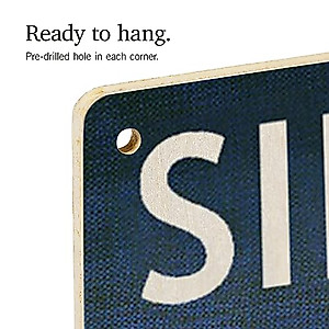 Lantern Press 6x9 Inch Wood Sign, Ready to Hang Wall Decor, Siesta Key, Florida, Beach Chair and Ball