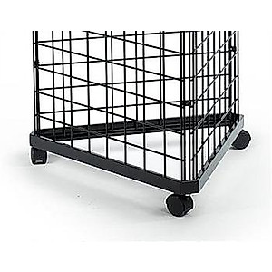 Only Garment Racks #1945B(1) + #1900B(3) + #1904B(9) Black Triangle Grid Tower with Casters