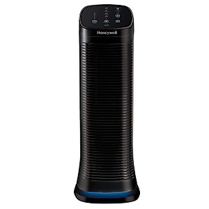Honeywell HFD320 Air Genius 5 Air Purifier with Permanent Washable Filter Large Rooms (250 sq. ft.) Black