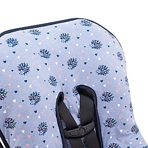 JYOKO Kids Universal Padded Cover Liner for Baby car seat Gr 0/100% Cotton Made (Compatible with Maxi COSI, Chicco, Britax and More) (Spike)