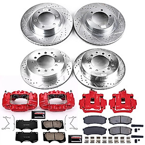 Power Stop KC2422 Z23 Evolution Front and Rear Brake Caliper Kit- Brake Rotors, Brake Pads, Brake Calipers For Toyota 4Runner 2003-2009 [Model Specific]