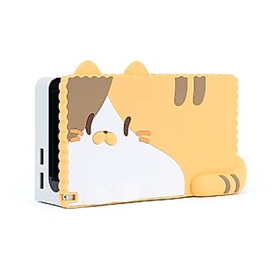 GeekShare Anti Scratch Switch OLED Dock Cover- Soft Silicone Faceplate Sleeve Pad for Switch OLED Dock- DIY Replacement Shell Compatible with Switch OLED Dock