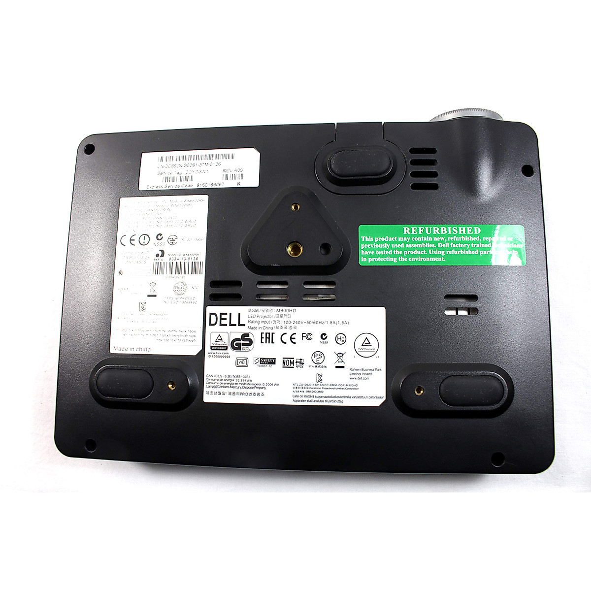 Dell M900HD DLP Projector 720p HDTV 16:10 1280x800 WXGA 700:1 900 lm HDMI/USB Speaker