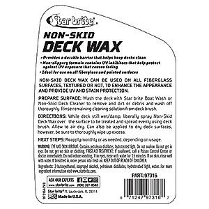 STAR BRITE Non-Skid Deck Wax Spray - Non-Slip Protection From Stains & UV Damage - 16 OZ (097316)