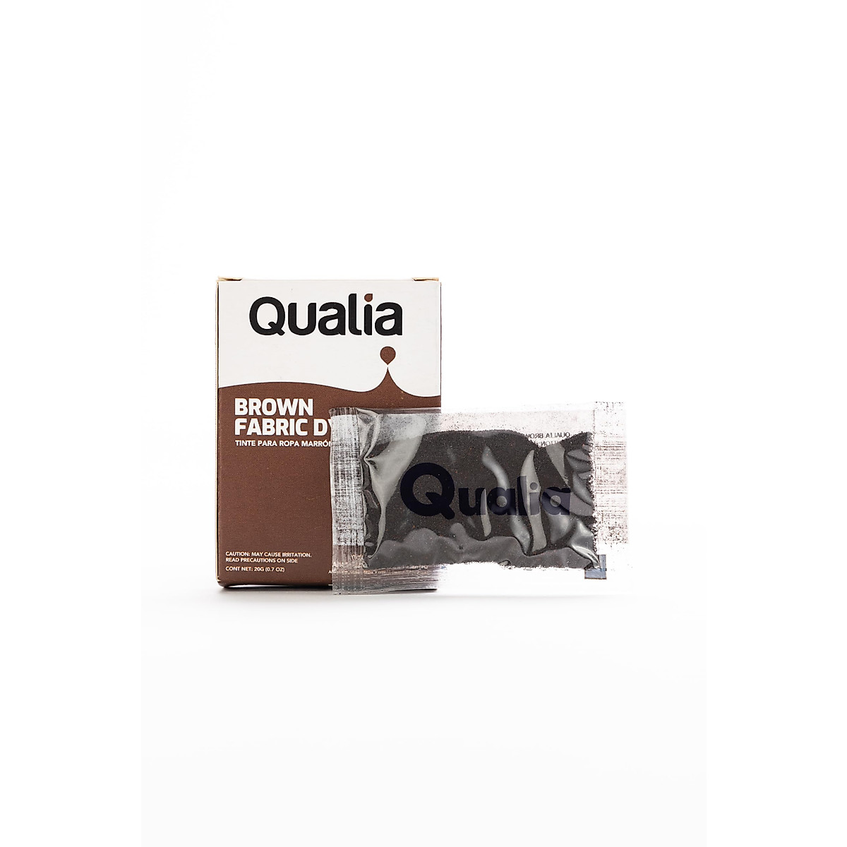 Qualia All Purpose Powder Fabric Dye, Easy to Use Dye for Natural Fabrics: Cotton, Wool, Silk, Wood, & Linen, Ultra Concentrated Colors, Brown, 3 Pack