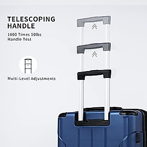 Merax Luggage Sets Clearance with TSA Lock, Expandable 3 Piece Lightweight Suitcase Set 20inch 24inch 28inch (Blue)