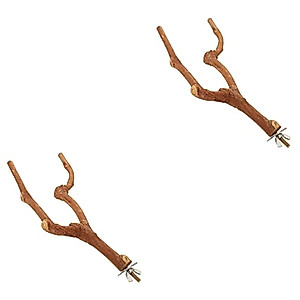 Budgie Cage Accessories Bird Screw Mount Toy- Bird Perch can Help Increase Pets' Activity Space, a Nice Toy for Parrot. It Will give Them a Good Experience.