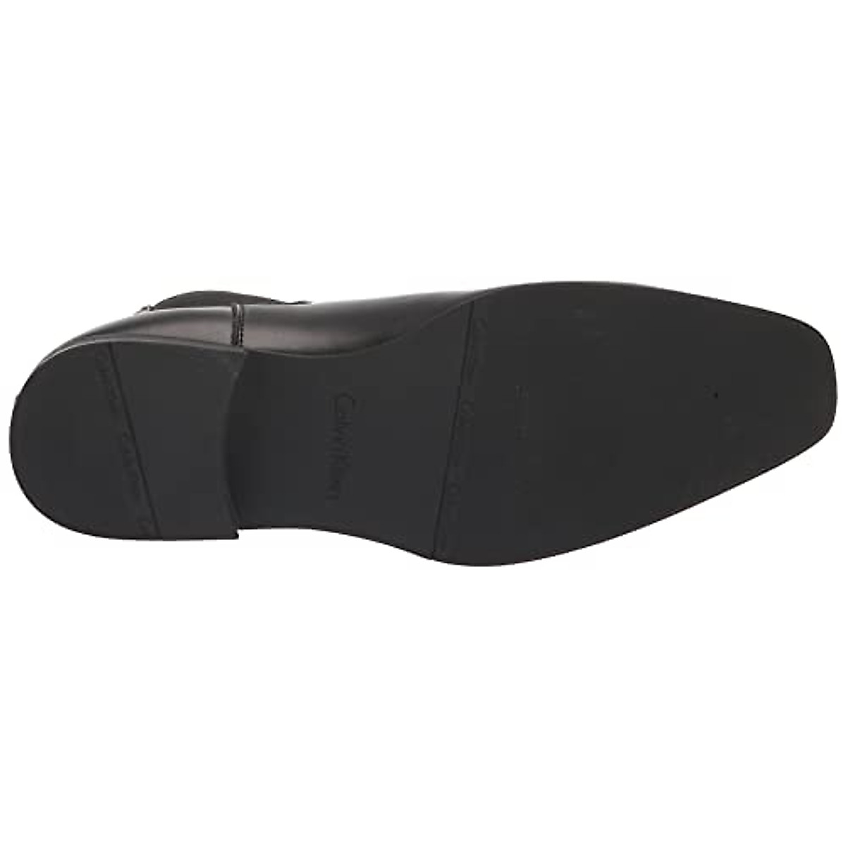 Calvin Klein Men's Brayden Boot, Black Leather, 10