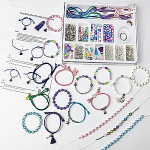 LolliBeads (TM) Make Charm Bracelets Kits 800 pcs Premium Bracelet Jewelry Making Kit Arts and Crafts for Girls Best Birthday/Christmas Gifts/Toys/DIY for Kids Friendship Bracelets Maker