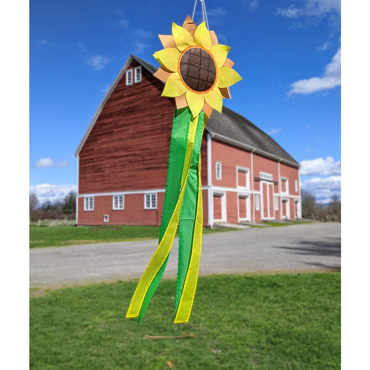Madrona Brands Sunflower Windsock | Durable Outdoor Hanging Decoration | Yard, Garden, Patio, Home and More | 42-Inch