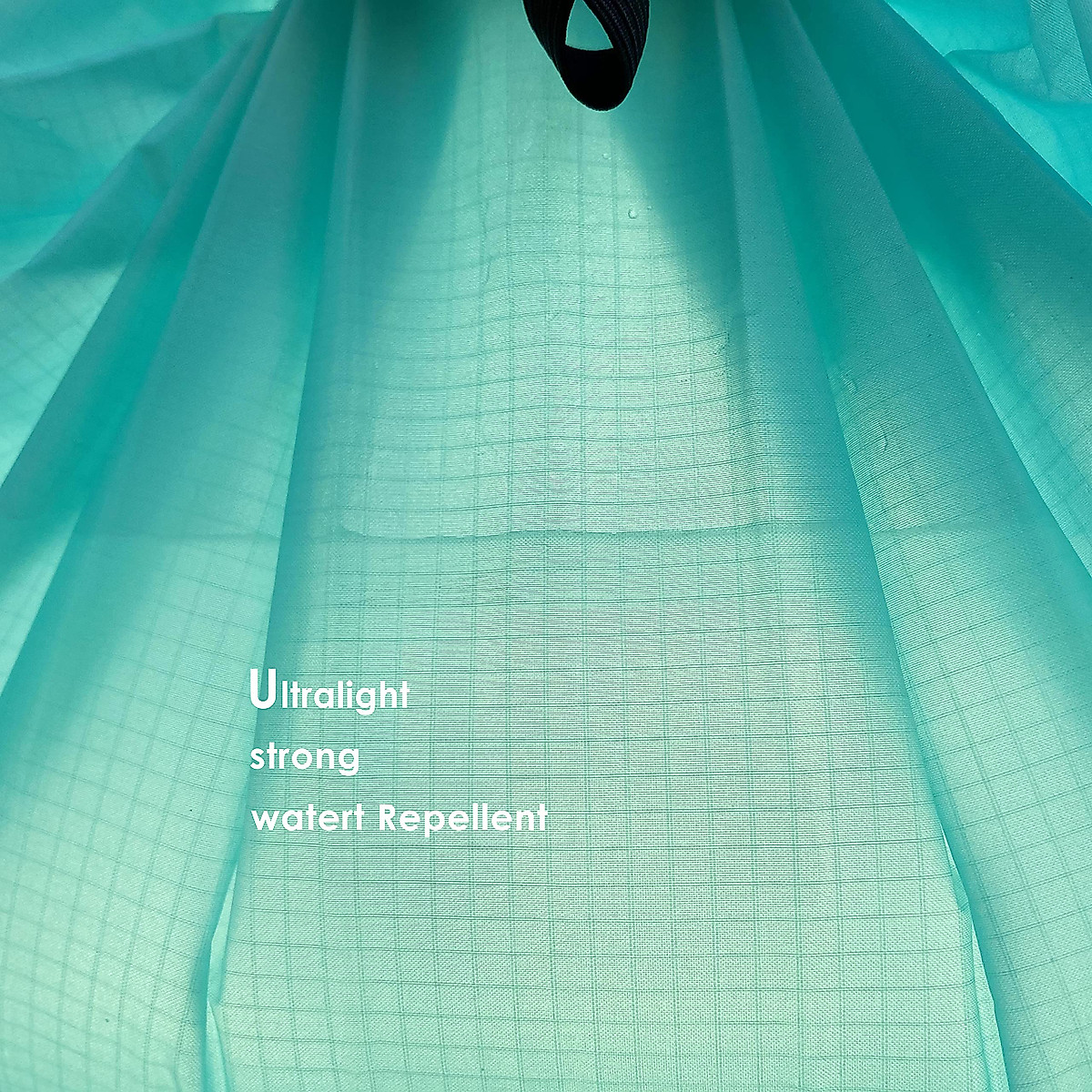 emma kites Black Ripstop Nylon Fabric 40 Denier, Pre-Cut Piece 3-Yard: 60"x108", Water Repellent Windproof Dustproof Airtight PU Coating