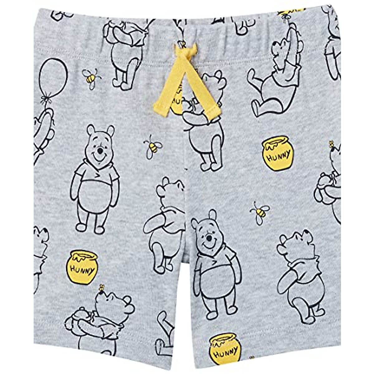 Amazon Essentials Disney | Marvel | Star Wars Baby Boys' Shorts, Pack of 3, Winnie the Pooh Oh Bother!, 24 Months