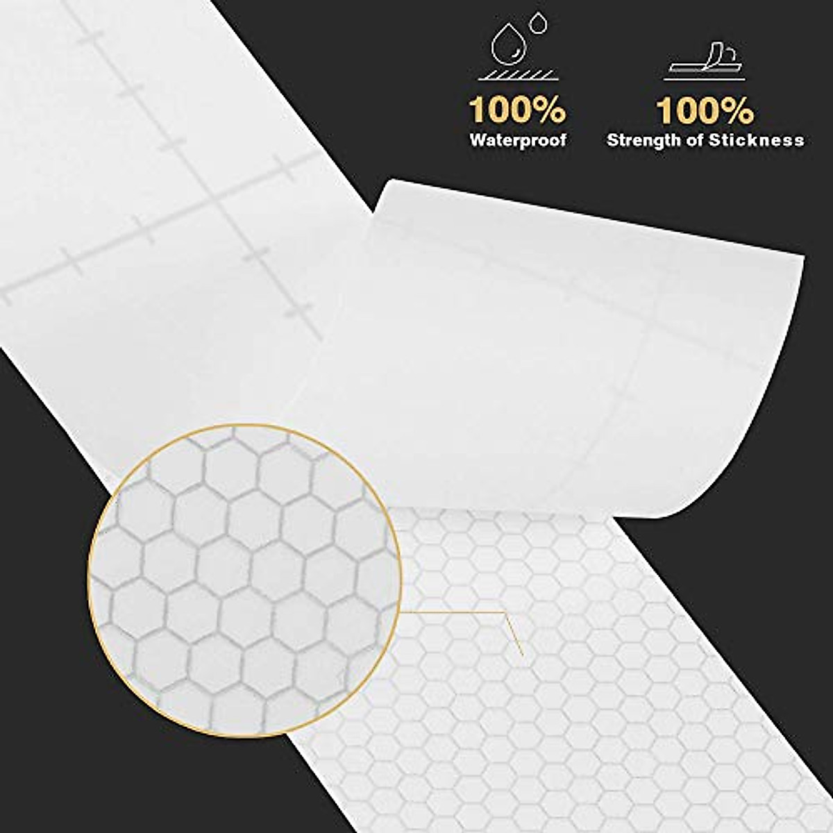 WONDER POINT 2" X 164FT DOT-C2 Reflective Tape -6" Red x 6" White Waterproof Reflector Conspicuity Tape - Safety Sticker Strips for Trailers, Cars, Trucks, Warning Tape Automative Accessories