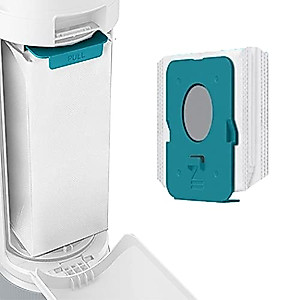 Moupaa 10 Pack Clean Station Dust Bag Replacement for Samsung VCA-ADB95 Bespoke Jet Cordless Stick Vacuum Accessories Parts (25cm/9.8in)