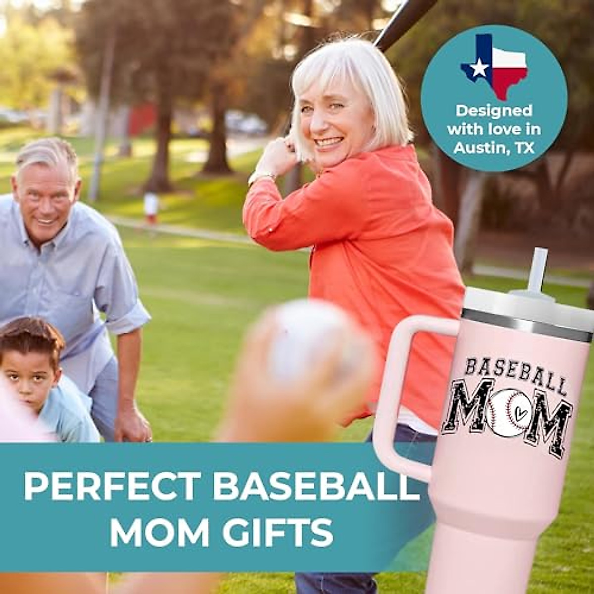 Personalized Baseball Mom Tumbler 40oz, Baseball Mom Gift Ideas, Baseballs Coffee Travel Mug, Mother's Day Gift, Gifts For Moms, Mother's Day Tumbler, New Moms Gifts, Birthday