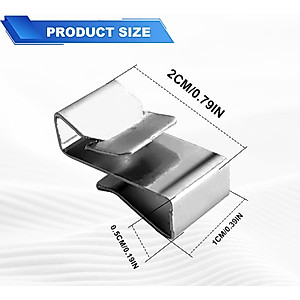 25 PCS Trailer Frame Wire Clips, Replacement Parts Accessories for Automotive Wires Management, Cable Organization for for Boat Trailer, Stainless Steel Trailer Wiring Clips