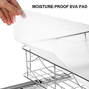 YOUEON Pull Out Cabinet Organizer, 16.5 x 12.5 x 3.2 Inch Cabinet Pull Out Shelves, Heavy Duty Pull Out Drawers for Kitchen, Bathroom, Requires at Least a 13 Inch Cabinet Opening, Chrome Finish