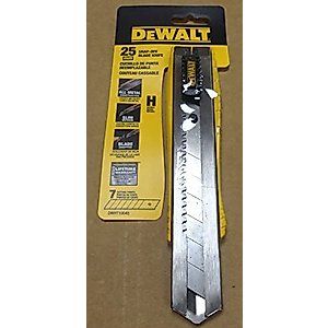 Wood veneer knife cutter trimmer snap off blade 25mm all metal 7 cutting points
