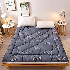 Leoshi Japanese Futon Mattress Portable Japanese Floor Mattress Soft Futon Bed Mattress Foldable Mattress Camping Mattress(Color:12,Size:2.0 * 2.2m)