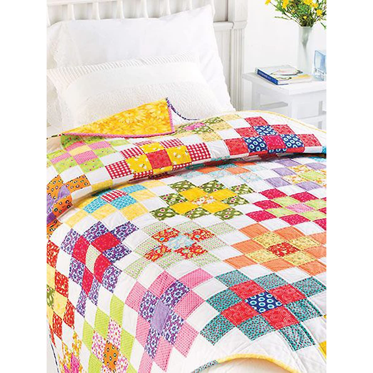 4" x 4" (10 x 10cm) 200 PCS 100% Precut Cotton Fabric Squares Fabric Bundles for Sewing Quilt Potholders DIY& Quilting Beginners