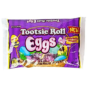 Spangler Marshmallow Bunnies, Chicks and Eggs Candy 4-oz.| Tootsie Roll Eggs 3.5 oz. Bags Packaged in Soko Smiles Box