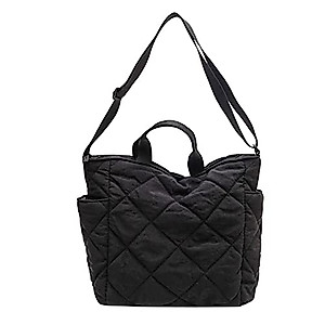 Lightweight Shoulder Bag Puffer Tote Bag for Women Quilted Hobo Bag Casual Handbags Nylon Padding Crossbody Bag