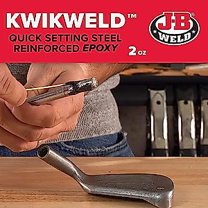 J-B Weld 8276 KwikWeld Quick Setting Steel Reinforced Epoxy - Dark Grey 2 oz
