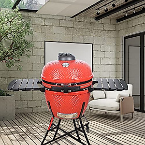 Dracarys Charcoal Kamado Cast Aluminum Top Vent Chimney for Vision Grills Classic B Series 18 Inch Pit Boss 71220, 71240