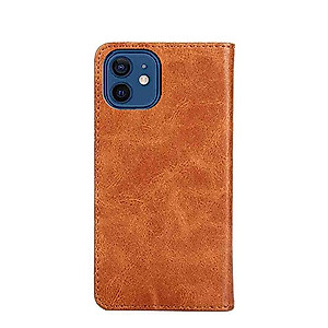 CyrGuard Phone Cover Wallet Folio Case for Samsung Galaxy A40, Premium PU Leather Slim Fit Cover for Galaxy A40, Anti-Dirt, Brown