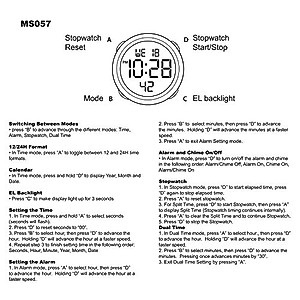 Skechers Women's Tennyson Digital Chronograph Watch, Color: Silver/Black, Mint Green (Model: SR2020)