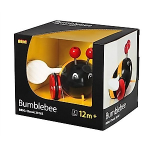 BRIO World - 30165 Pull Along Bumblebee | The Perfect Playmate for Your Toddler