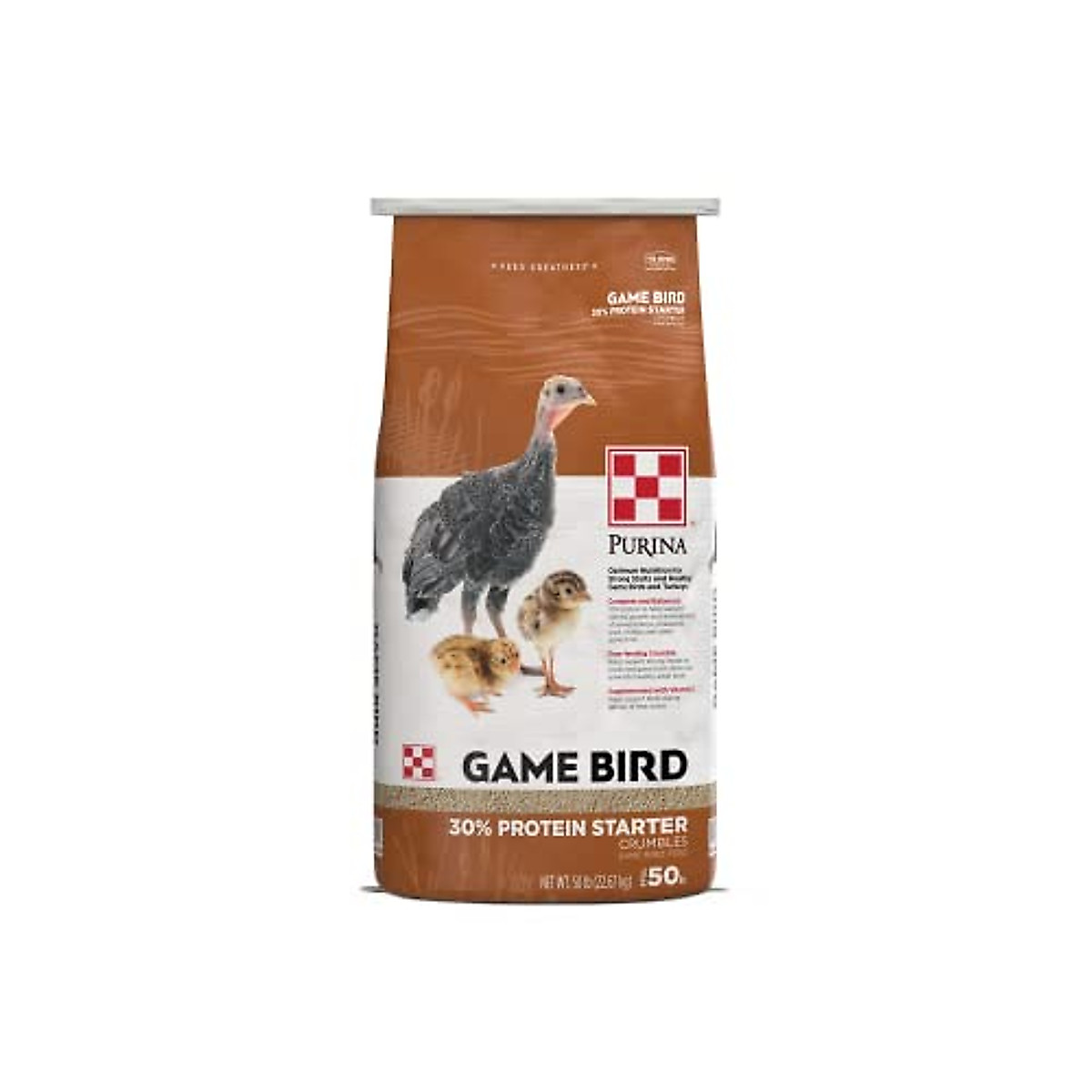 Purina® | Game Bird + Turkey Startena Complete Feed | 50 Pound (50 lb.) Bag