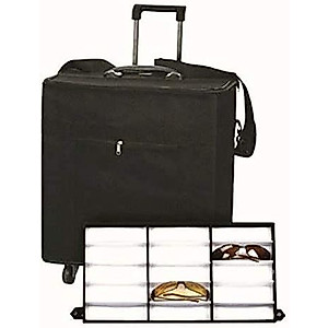 TFCFL Eyeglasses Collector Eyewear Display Case Storage Box Elevate Your Eyewear Storage with our Deluxe 180-Piece Optical Glasses Storage Trolley Case 180 Slots