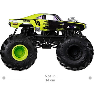 Hot Wheels 1970 Dodge Charger R/T #2 Monster Truck, 1: 24 Scale