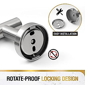 HITSLAM Brushed Nickel 19.8 Inch Towel Bar for Bathroom, SUS304 Stainless Steel Bathroom Towel Rack Wall Mounted, Modern Home Decor Bath Towel Holder with Hardware Accessories